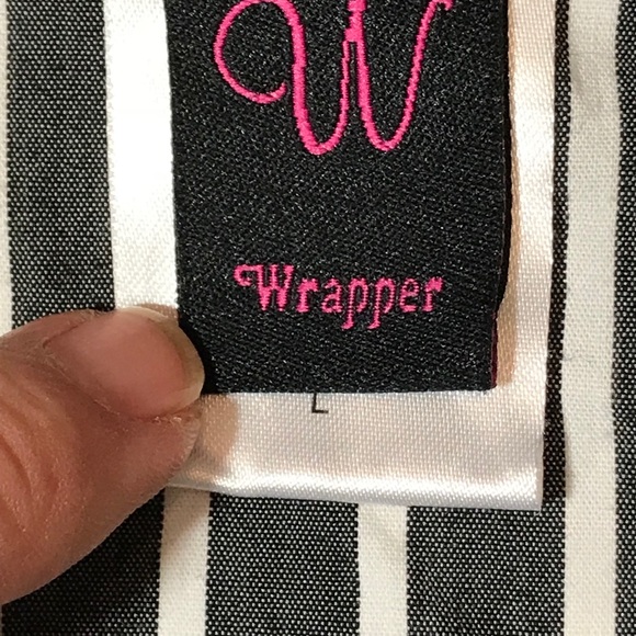 Wrapper | Tops | Wrapper Brand Striped Sexy Ruffle Button | Poshmark